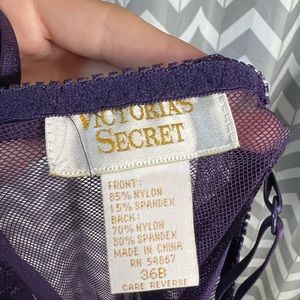 Victoria's Secret | Intimates & Sleepwear | Vtg Victorias Secret Purple ...